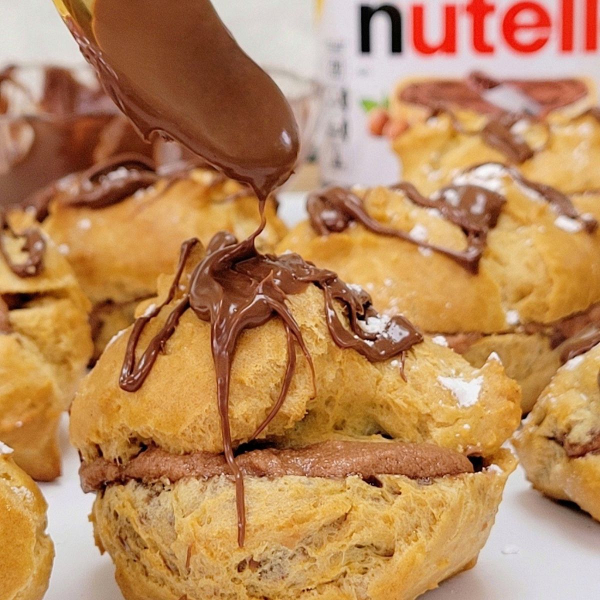 Gluten-Free Nutella Filled Cream Puffs - Thriving Gluten Free