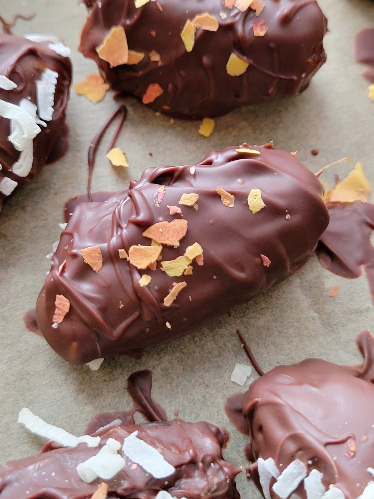Chocolate Covered Stuffed Dates - Thriving Gluten Free
